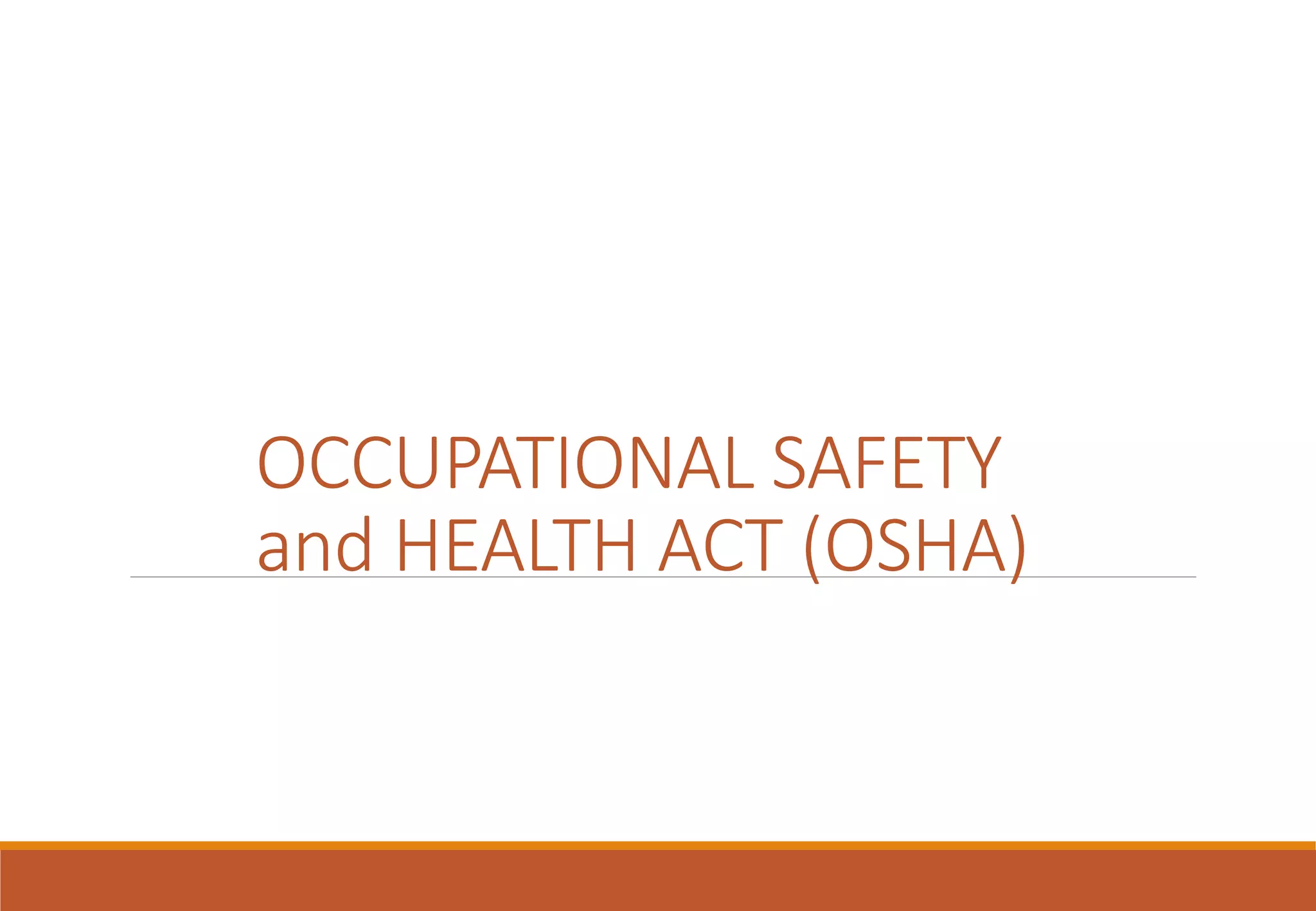 OSHA 1994 | PPT