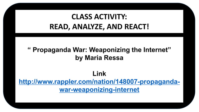 3.MIL 4. Types of Media (Part 3)- Understanding Propaganda in the ...