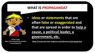 3.MIL 4. Types of Media (Part 3)- Understanding Propaganda in the ...