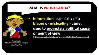 3.MIL 4. Types of Media (Part 3)- Understanding Propaganda in the ...