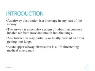 Airway obstruction | PPTX