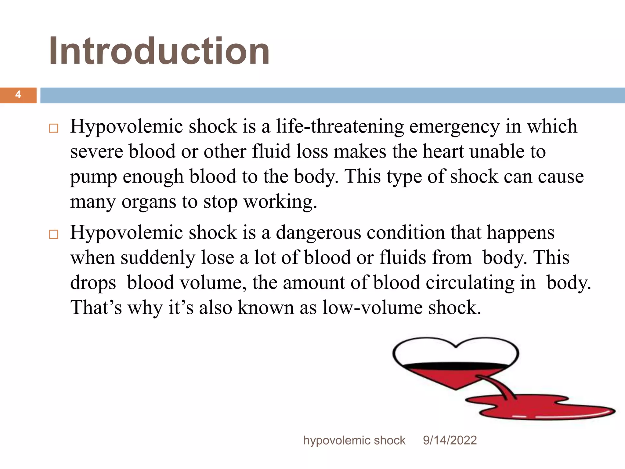 Hyovolemic shock | PPTX