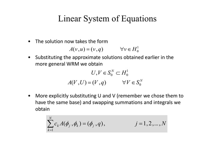 3. Weighted residual methods (1).pptx | Physics | Science