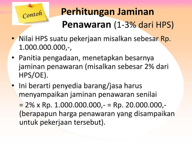 Teknik Penyusunan Owner Estimate _Pelatihan "Penyusunan HPS/ OE" | PPTX