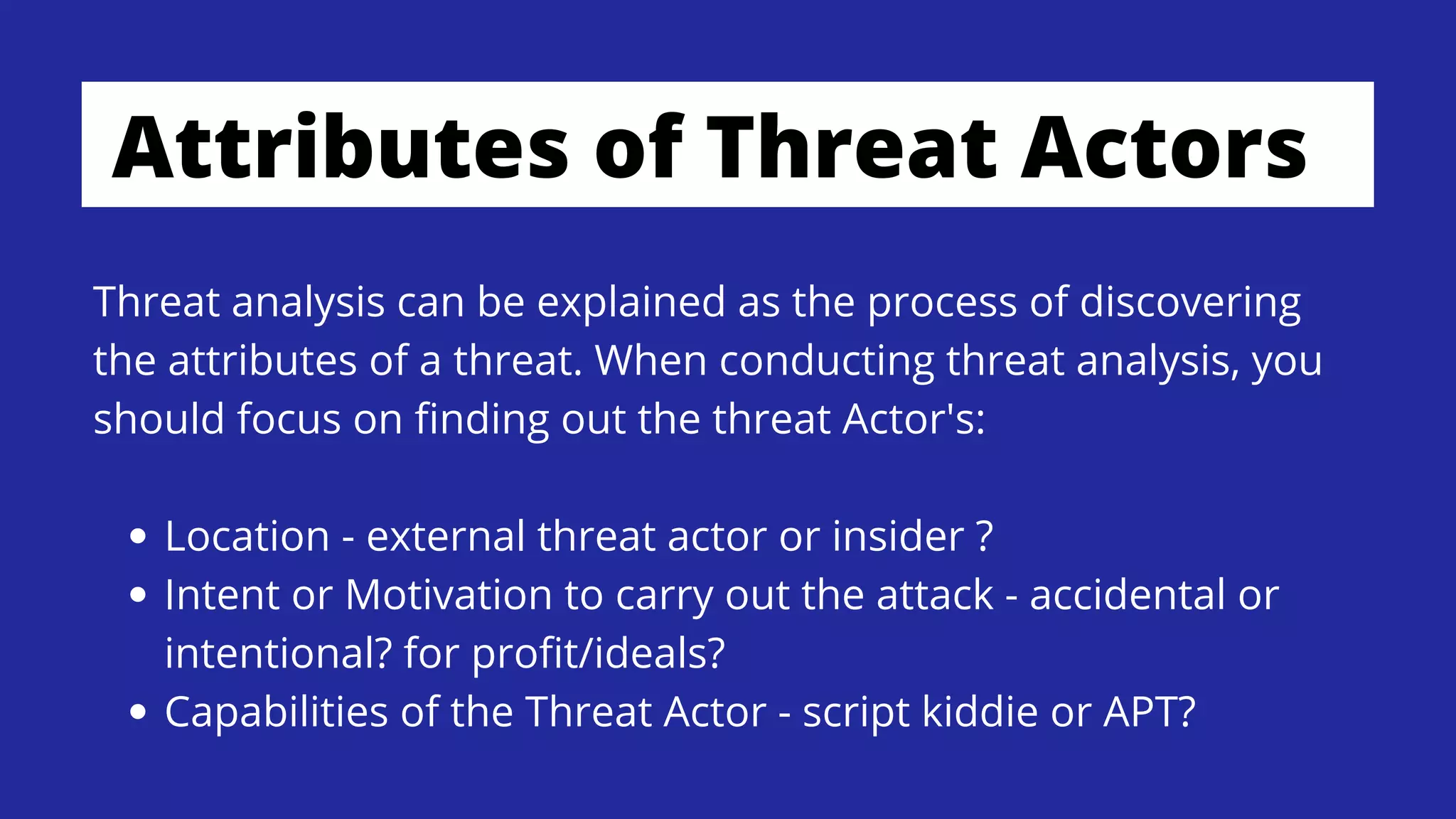 Types of Threat Actors and Attack Vectors | PDF