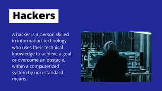 Types of Threat Actors and Attack Vectors | PPT