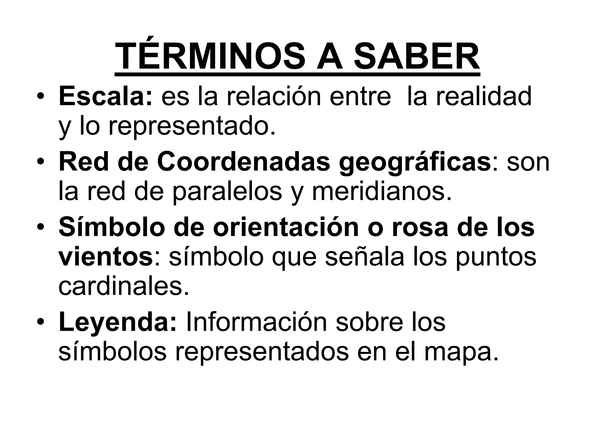 Mapas Tipos Y Elementos Ppt