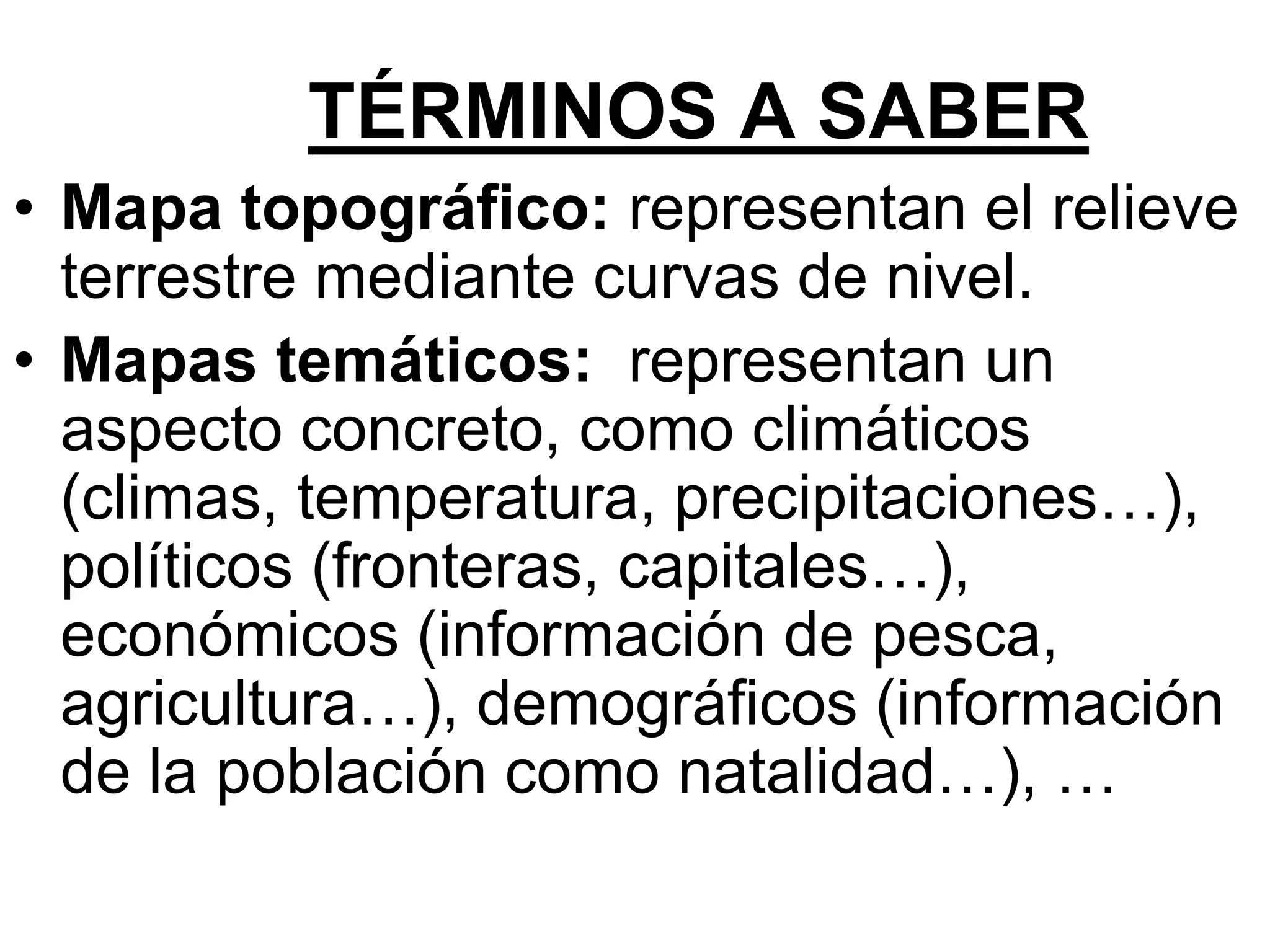 Mapas Tipos Y Elementos Ppt