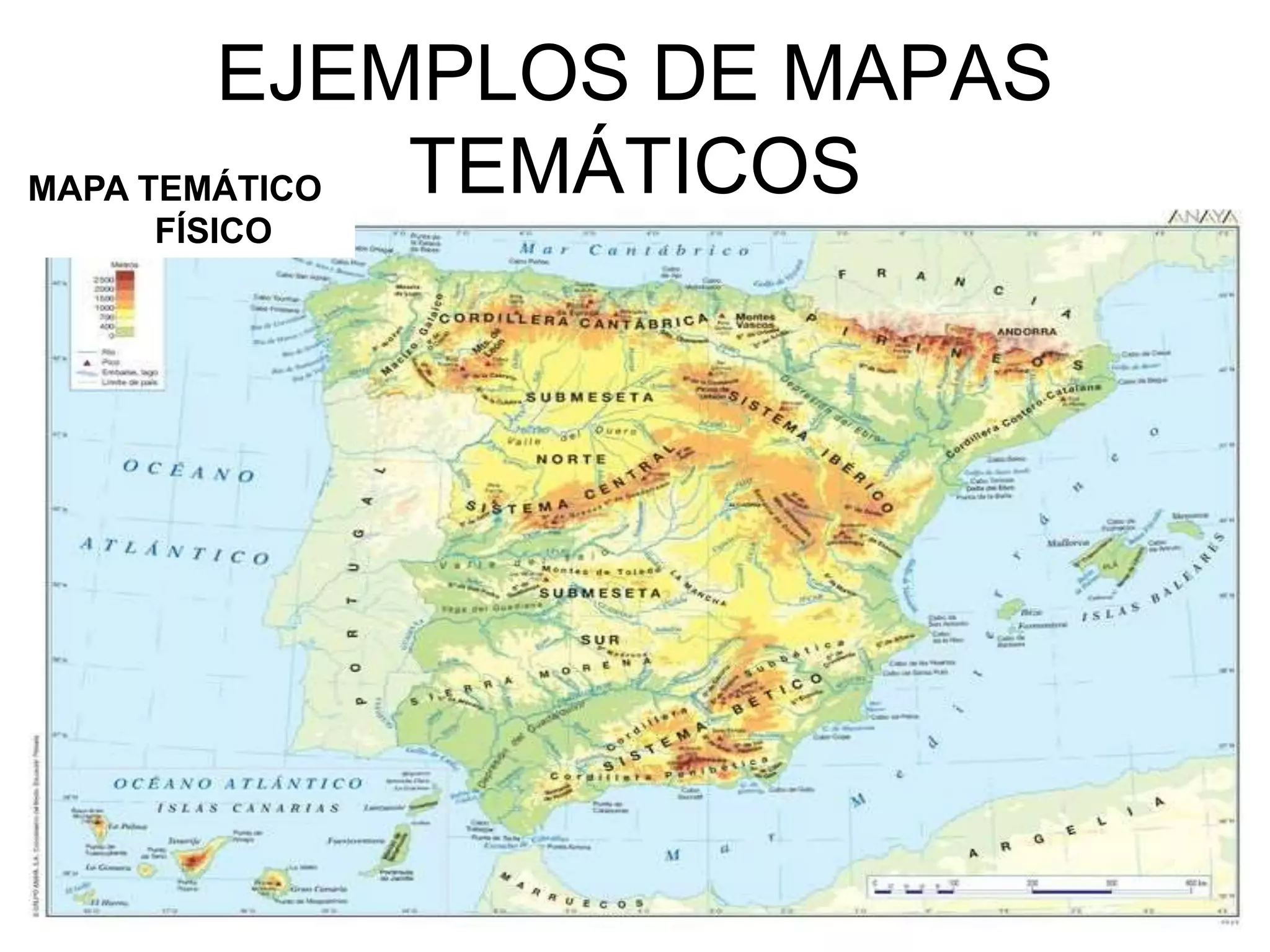 MAPAS, TIPOS Y ELEMENTOS DE UN MAPA | PPTX