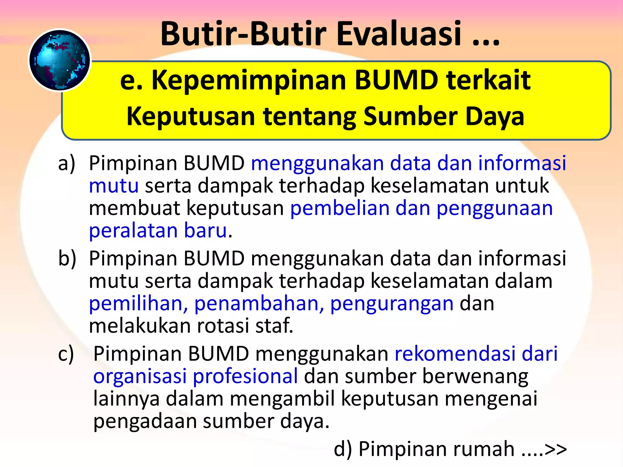 Evaluasi Pelaksanaan RJPP dan RKAP _ BimTek "Penyusunan Rencana Kerja ...