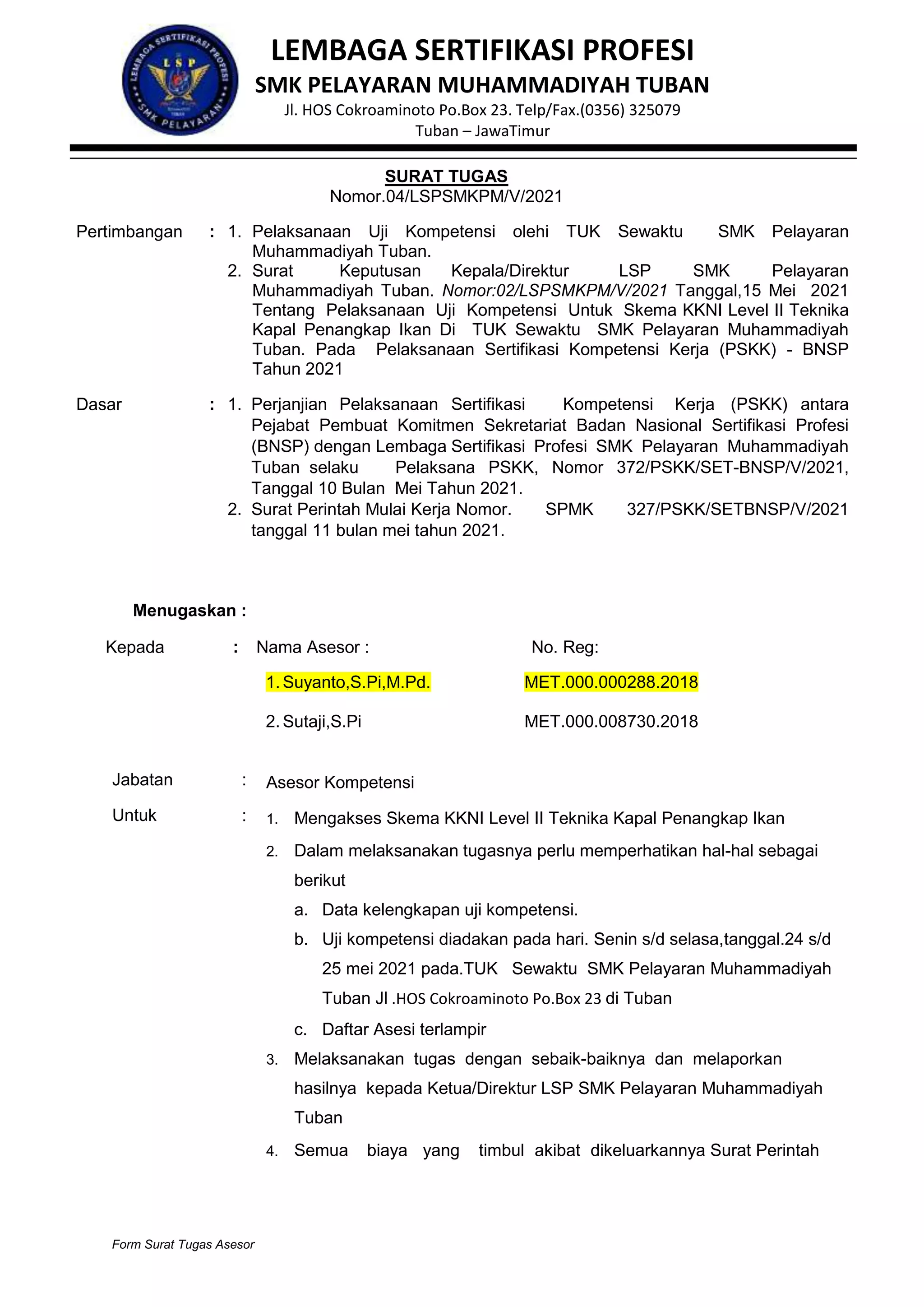 3. SURAT TUGAS ASSESOR.docx