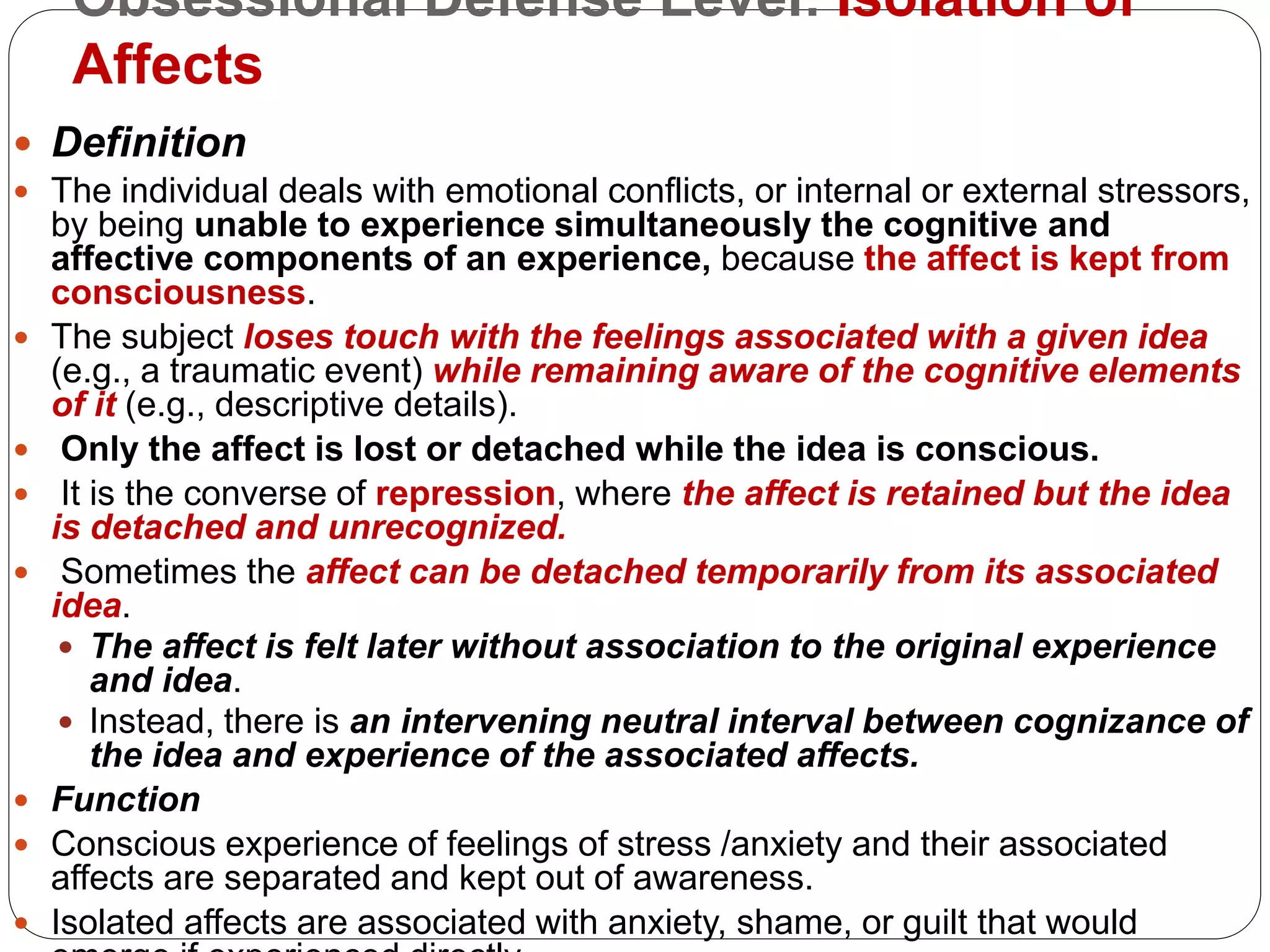 3.Defense mechanisms-Obsessional Defense Level.pptx