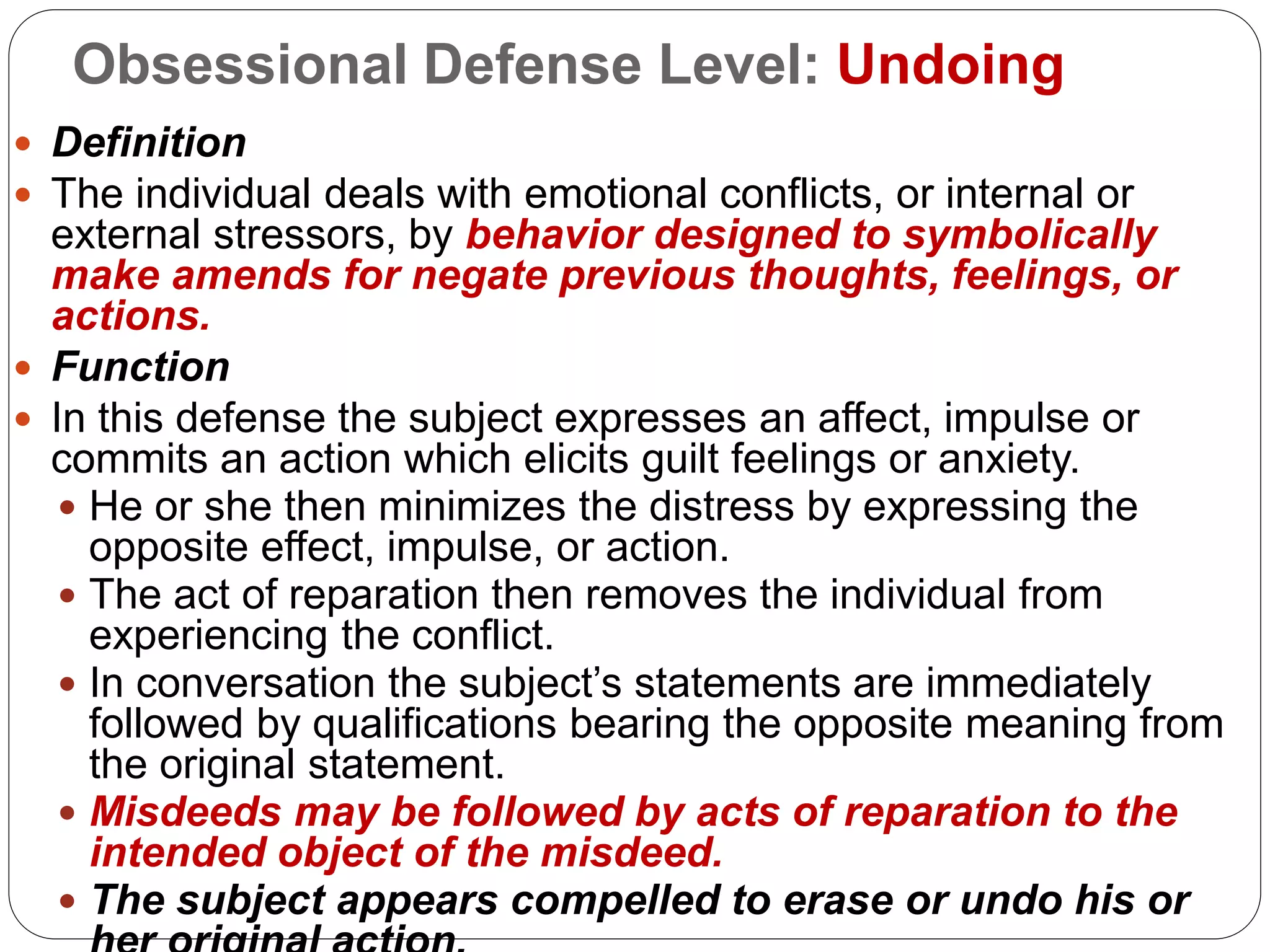 3.Defense mechanisms-Obsessional Defense Level.pptx