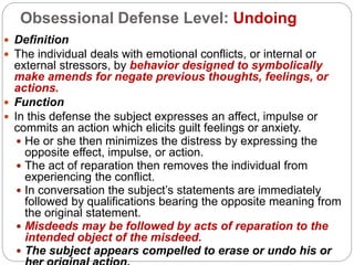 3.Defense mechanisms-Obsessional Defense Level.pptx