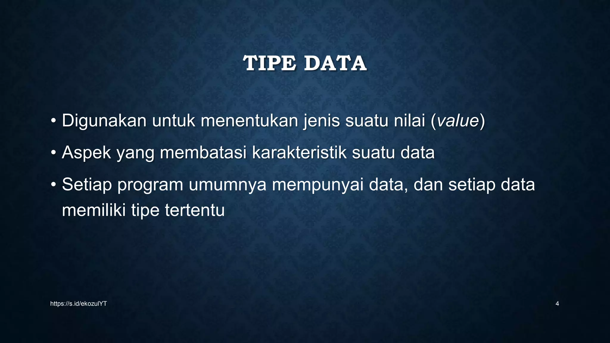 3.4 Tipe Data, Variabel dan Konstanta.pptx