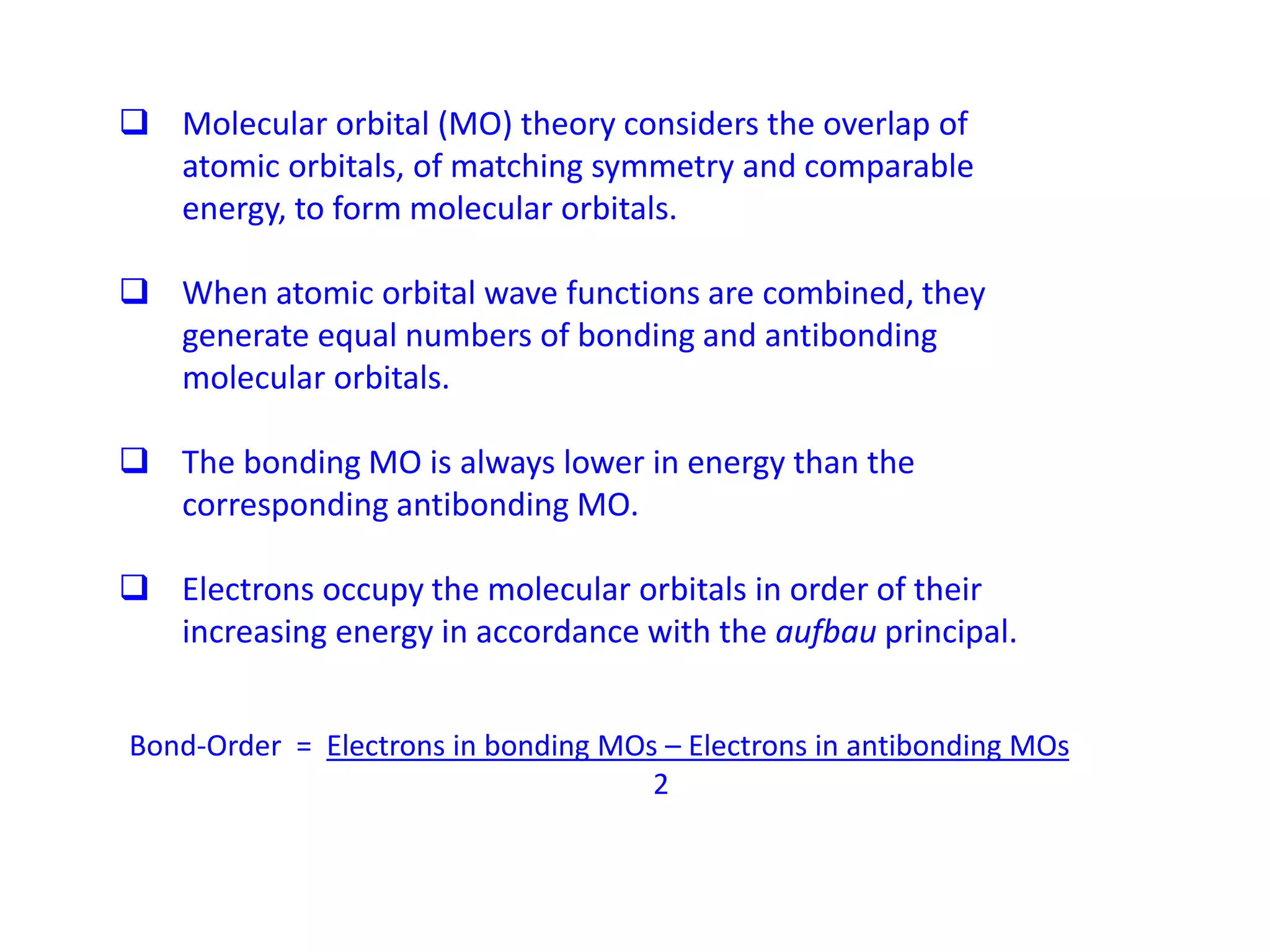 3. Molecular Orbital Theory-2011.ppt