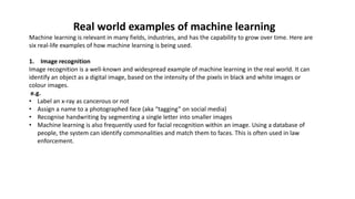 BIG DATA AND MACHINE LEARNING | PPTX