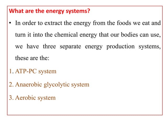 3. 2 basic energy system.pptx | Fitness and Exercise | Healthy Living