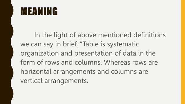 3. Tabulation of data.pptx | Databases | Computer Software and Applications