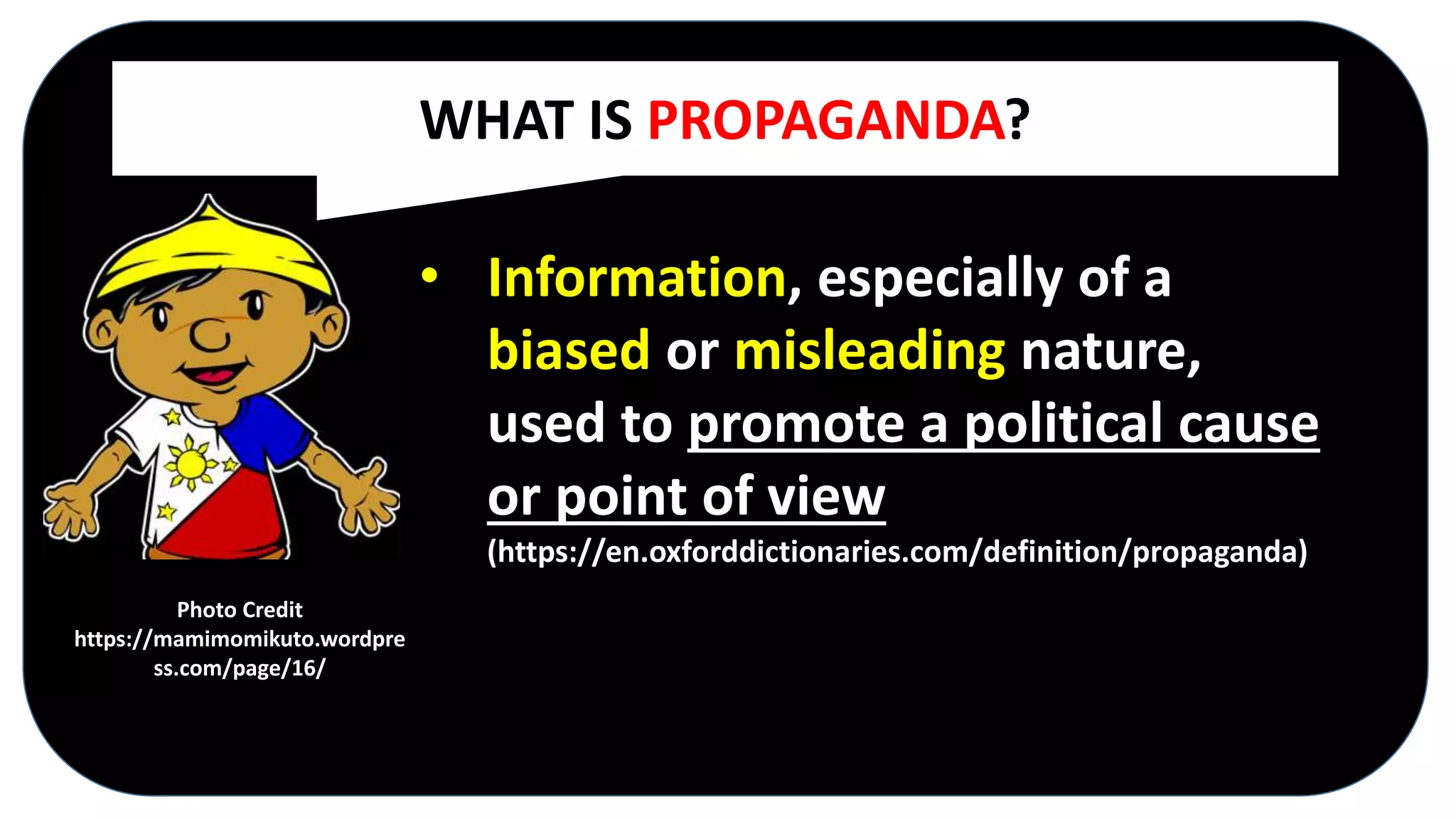 3.MIL 4. Types of Media (Part 3)- Understanding Propaganda in the ...