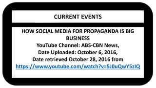 3.MIL 4. Types of Media (Part 3)- Understanding Propaganda in the ...