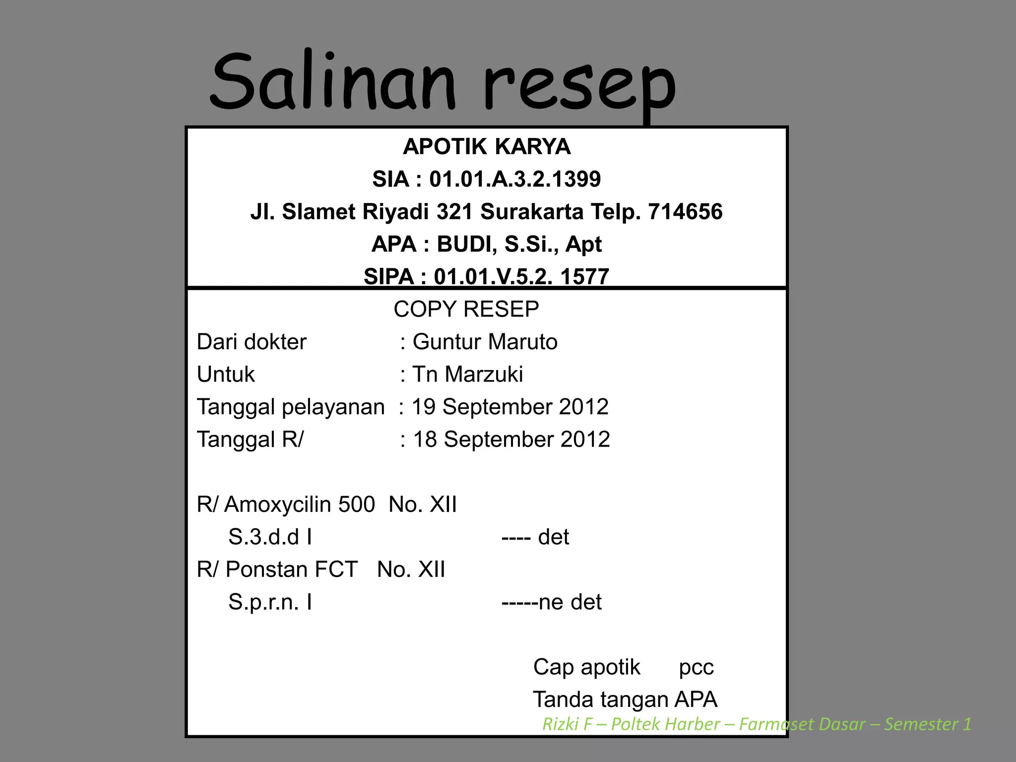 3. Resep dan Salinan Resep PPT.ppt