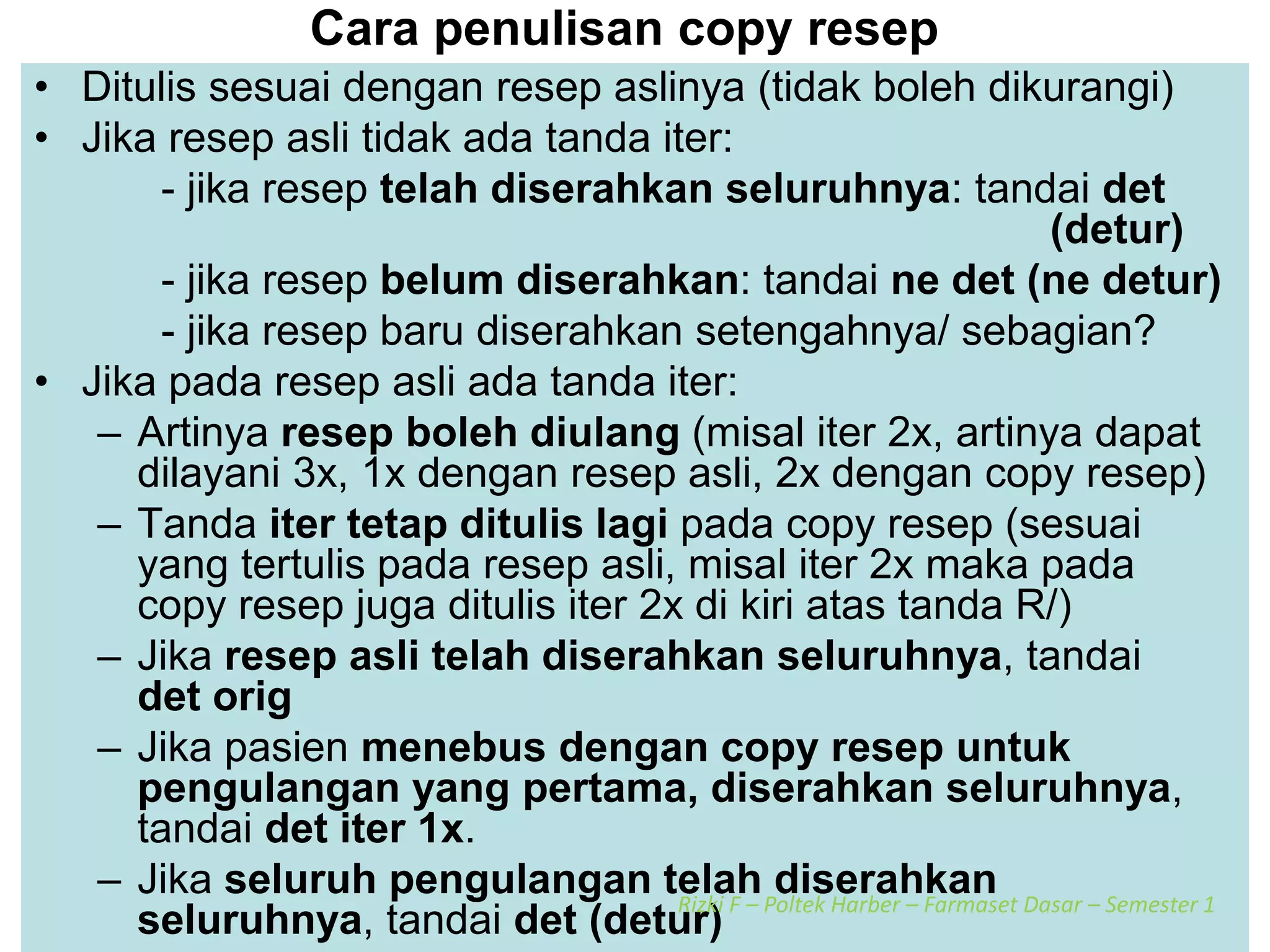 3. Resep dan Salinan Resep PPT.ppt
