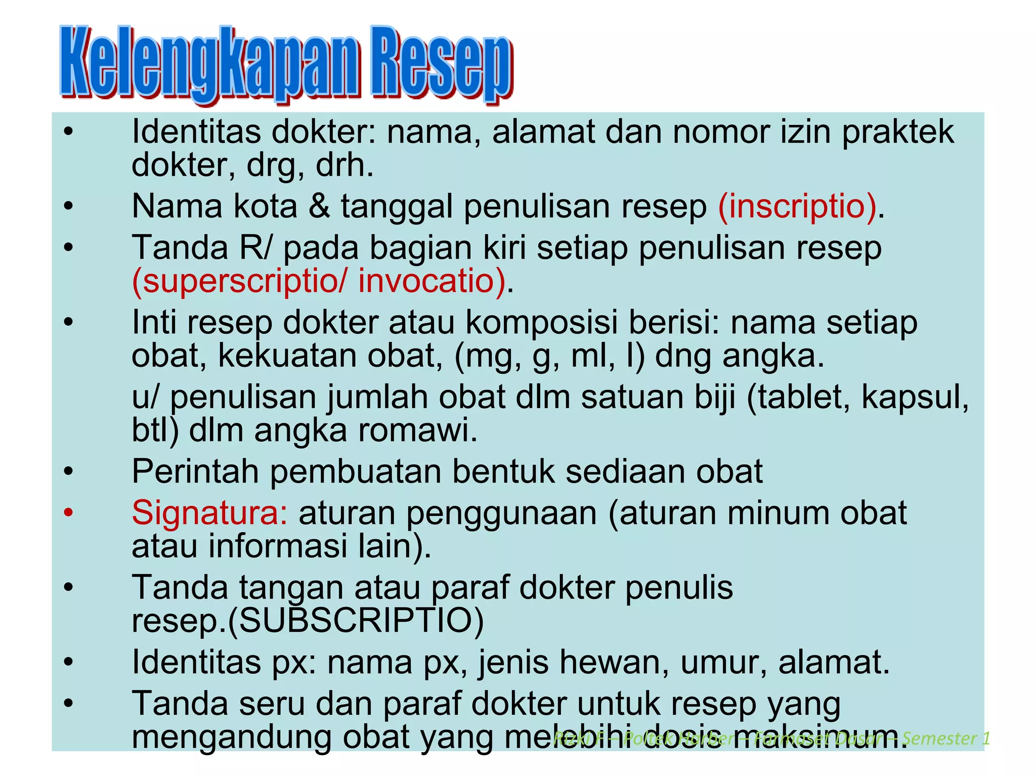 3. Resep dan Salinan Resep PPT.ppt