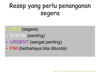 3. Resep dan Salinan Resep PPT.ppt