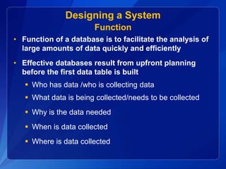 3.1 Database structure - designing a system.ppt