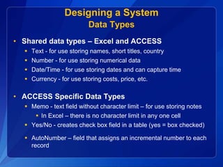 3.1 Database structure - designing a system.ppt