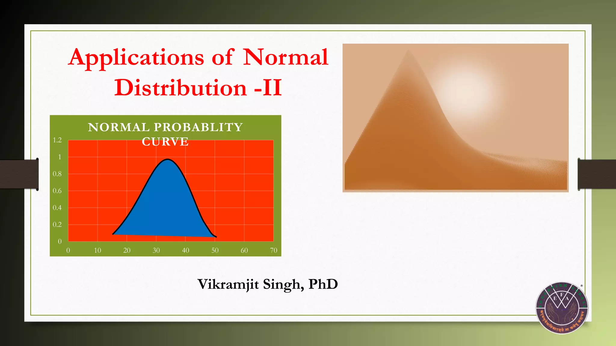 3. Application of Normal Distribution@Dr. Vsingh.pdf | Standardized ...