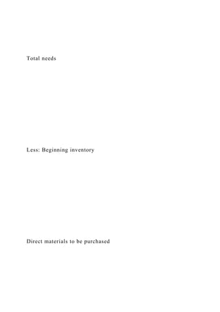3. Calculate the ending inventory of drums for December of the pr.docx