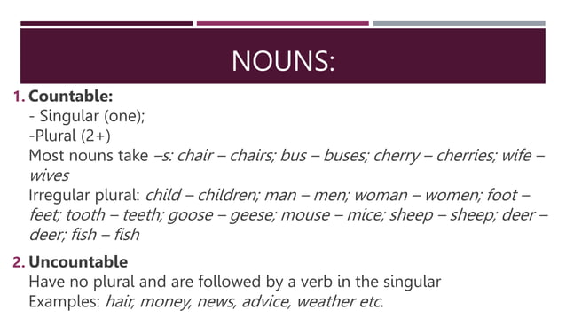 3.2 Nouns and quantifiers.pptx | Programming Languages | Computing