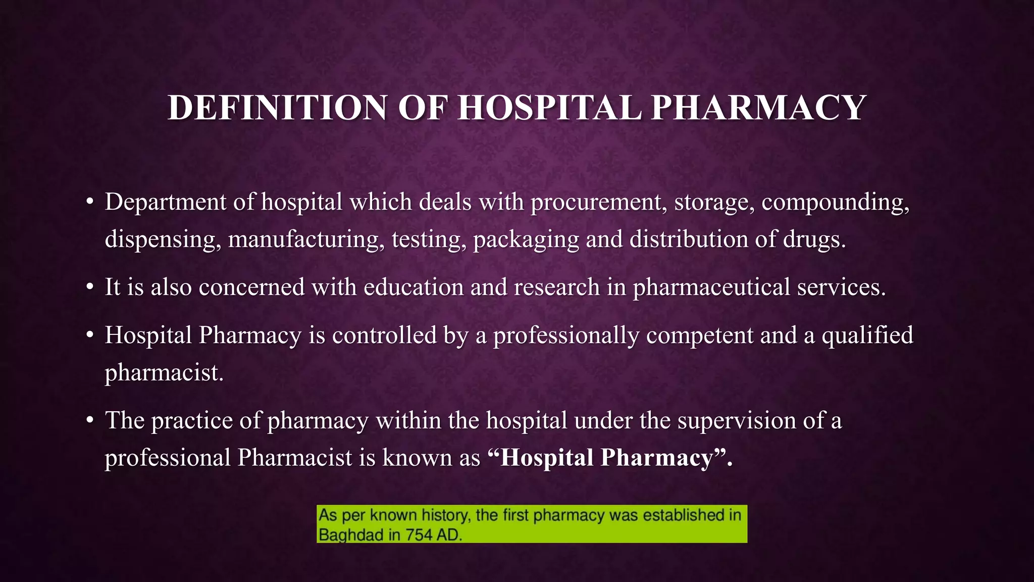 3.Hospital pharmacy and its organization.pptx