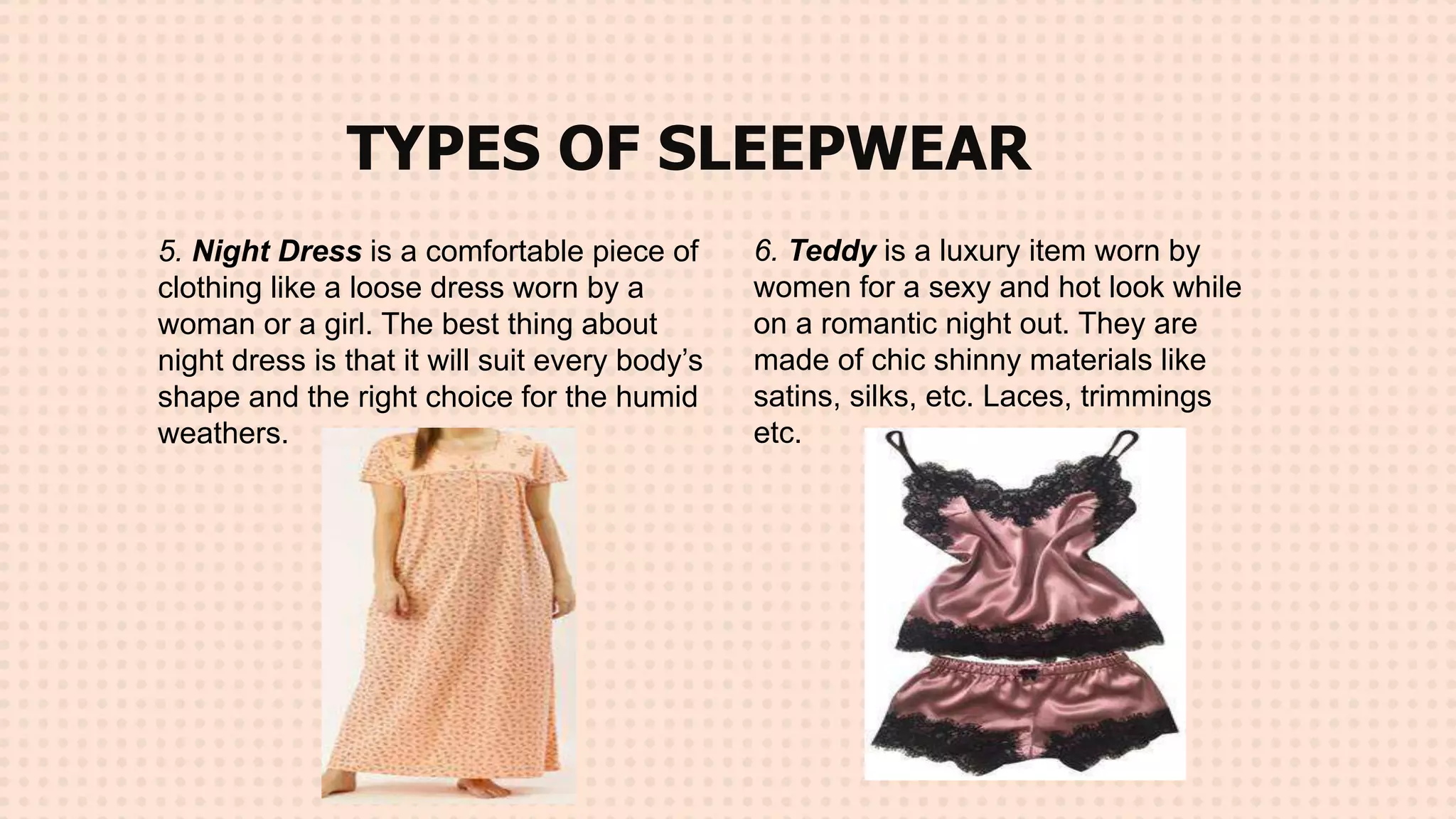 3. Characteristics of Sleeping Garments.pptx