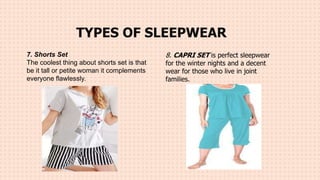 3. Characteristics of Sleeping Garments.pptx