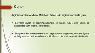 Urea Cycle & Associated Disorders | PPTX
