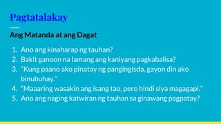 Ang Matanda at ang Dagat (Nobela).pptx