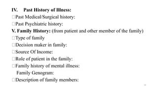 Psychiatric History taking and mental status examination | PPTX