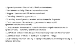 Psychiatric History taking and mental status examination | PPTX