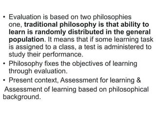 3.5 Educational evaluation and philosophy.pptx