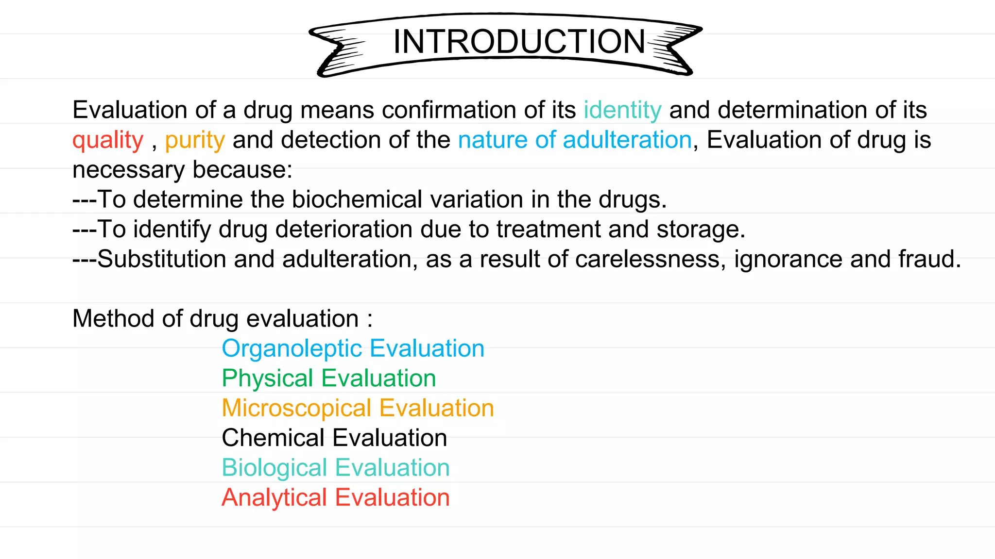 Evaluation of commercial crude drug | PPTX
