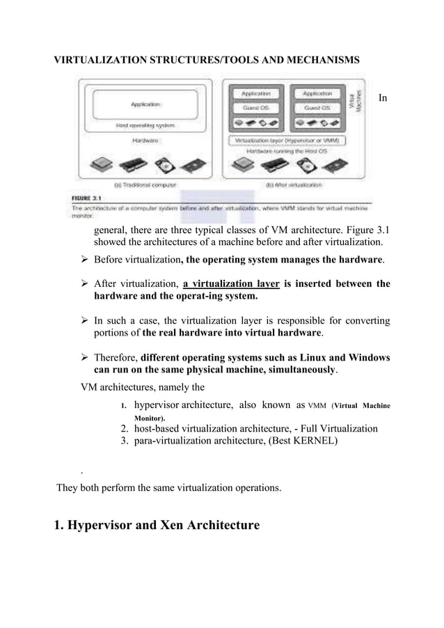 VIRTUALIZATION STRUCTURES TOOLS.docx | Operating Systems | Computer Software and Applications