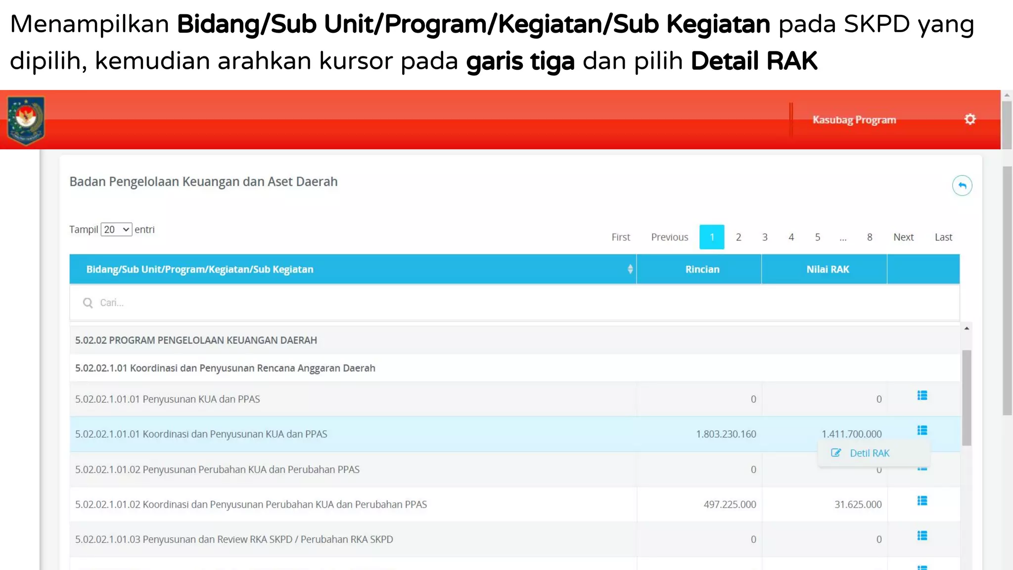 3. Manual Book SIPD Penatausahaan - Pengisian DPA, RAK, dan Pelimpahan ...