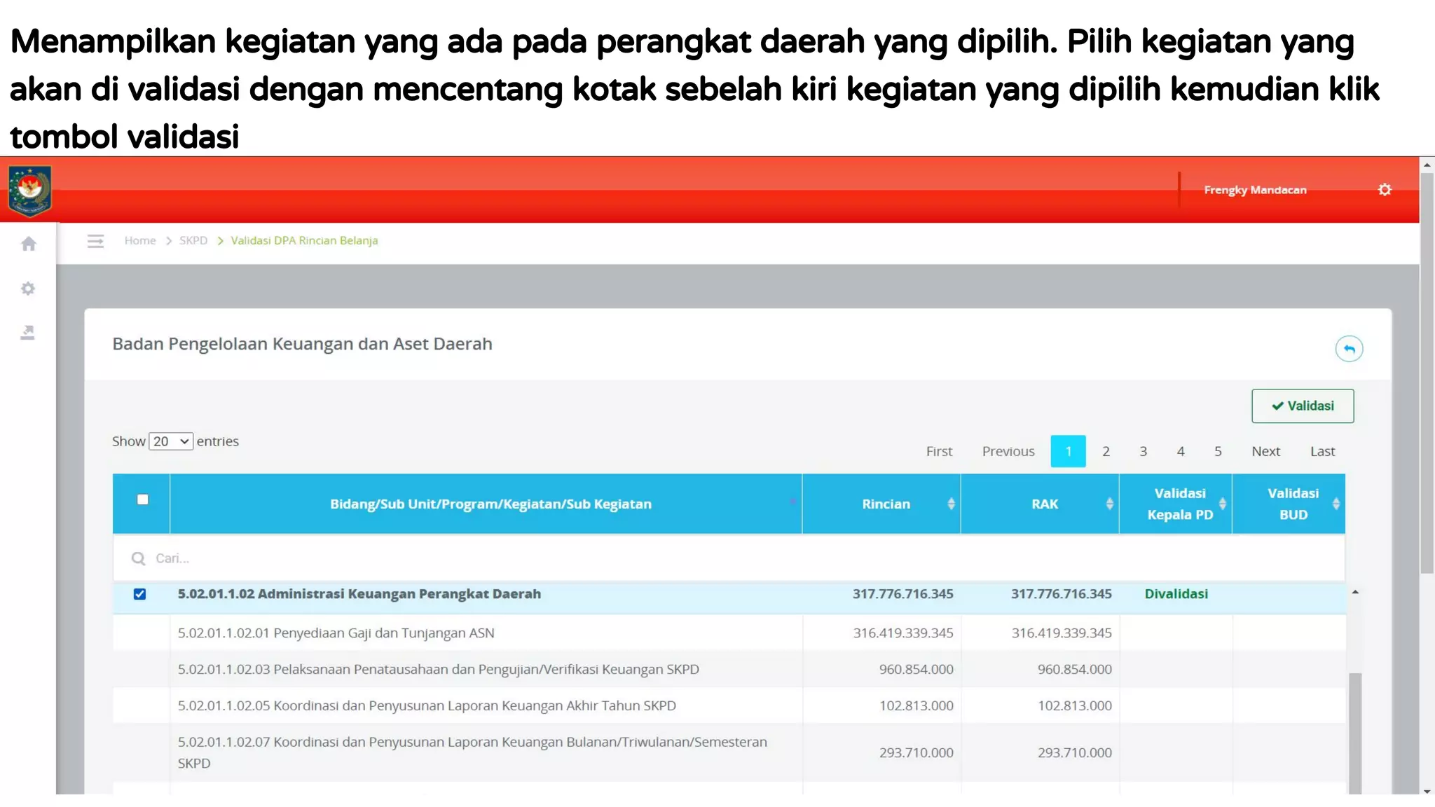 3. Manual Book SIPD Penatausahaan - Pengisian DPA, RAK, dan Pelimpahan ...