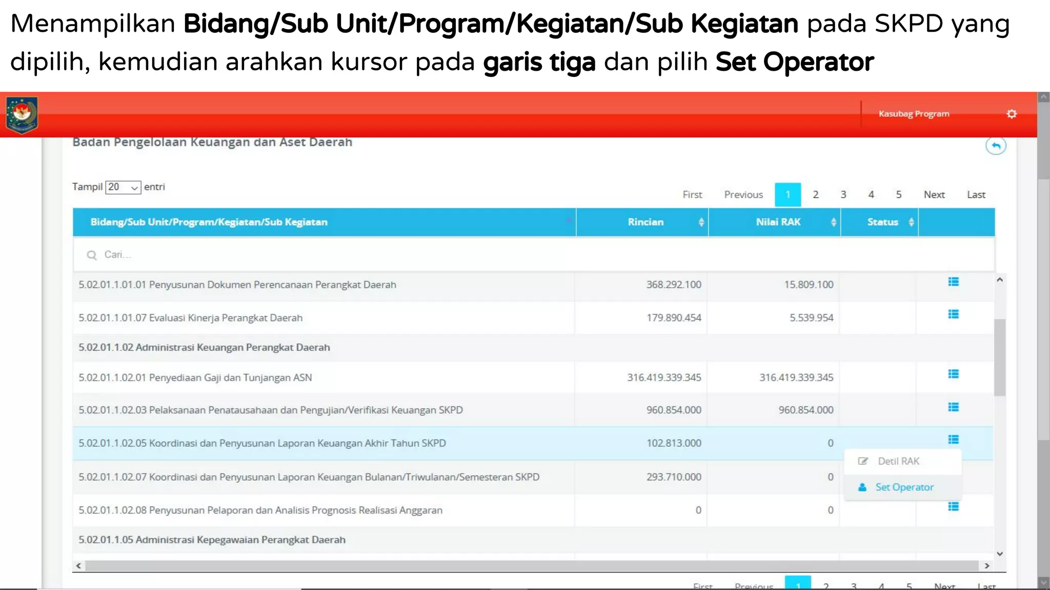 3. Manual Book SIPD Penatausahaan - Pengisian DPA, RAK, dan Pelimpahan ...