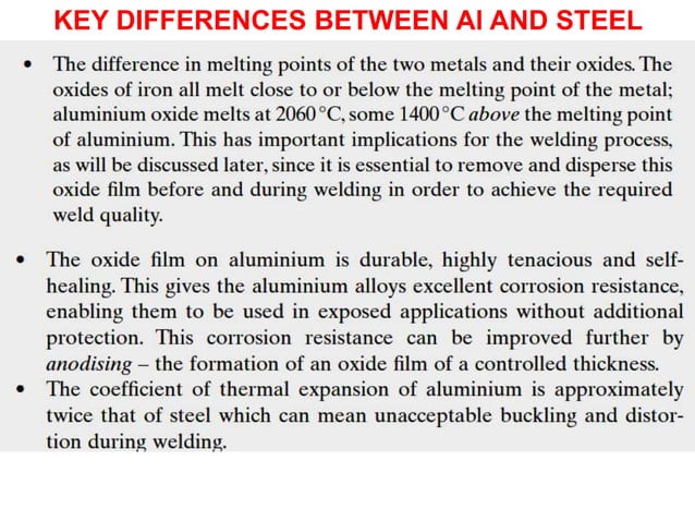 WELDING OF AL ALLOYS | PPTX | Chemistry | Science