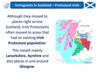 Higher migration and empire - Immigrants in Scotland - Irish ...