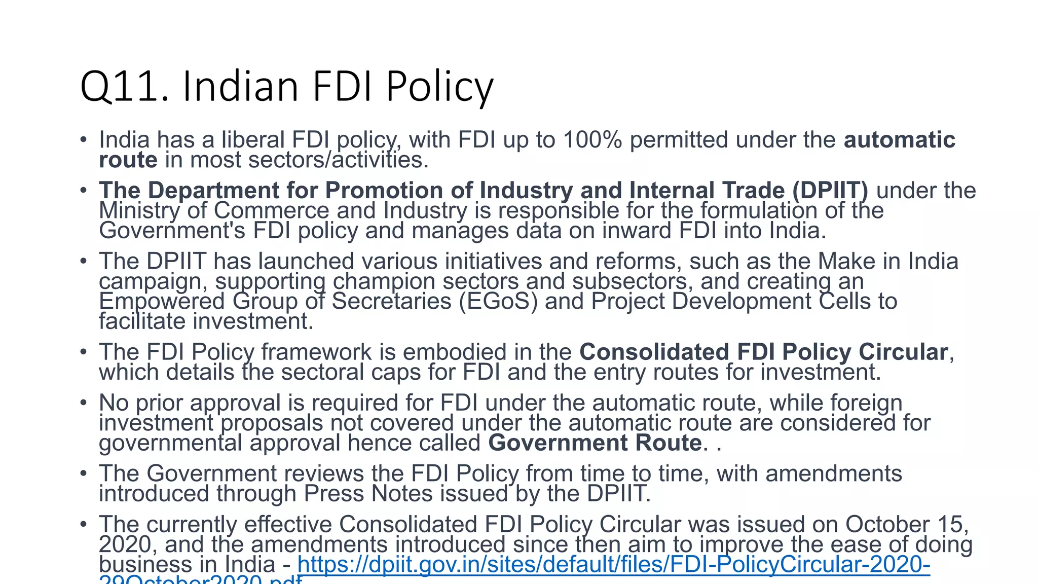 3. IB UNIT 2 - FDI AND INDIA.pptx | Mergers and Acquisitions | Business ...